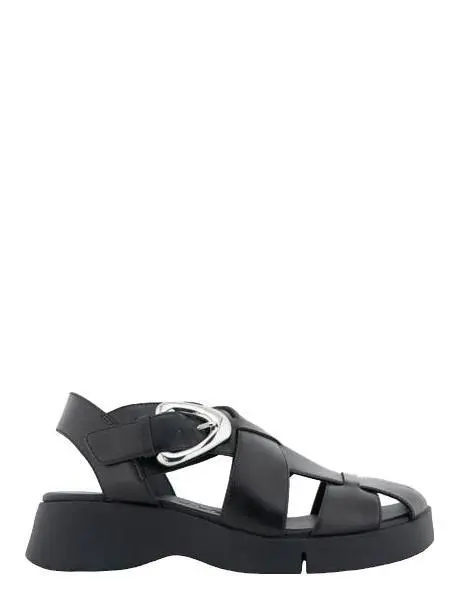 Aerosoles Fabian Sandal - Black Leather