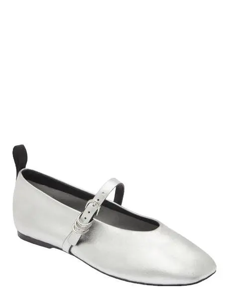 Rag & Bone Spire Mary Jane Flat - Slvr