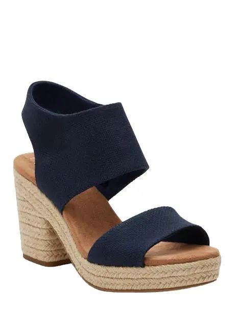 Toms Majorca Platform Sandal - Navy