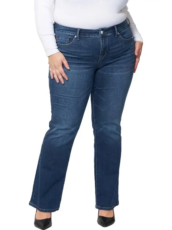 SLINK JEANS Mid-rise Slim Bootcut Jeans - Baylee
