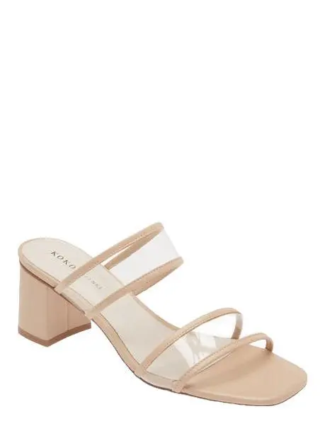 KOKO + PALENKI Ghost Slide Sandal - Beige Leather