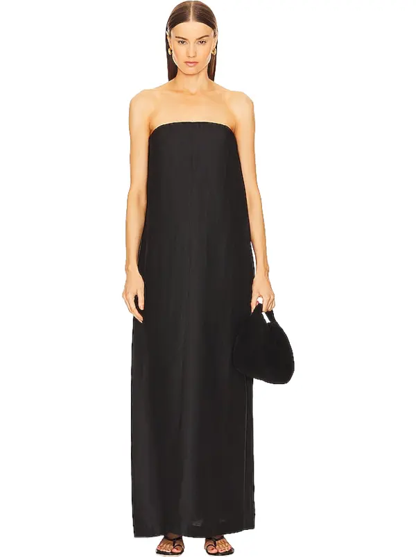 Bondi Born Bormio Strapless Maxi Dress - Black