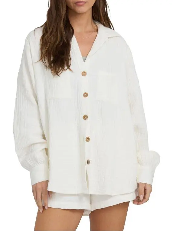 BILLABONG Swell Gauze Button-up Shirt - Salt Crystal