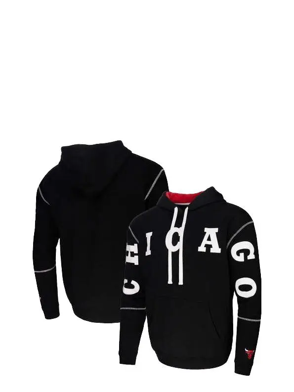 STADIUM ESSENTIALS Chicago Bulls Monument Pullover Hoodie - Black