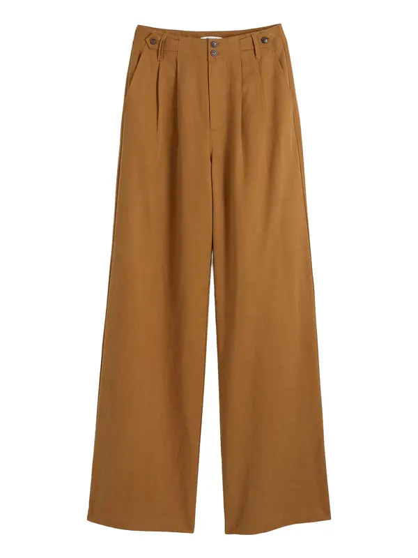 Madewell Mw The Tall Curvy Harlow Wide-leg Pant - Acorn