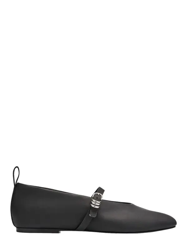 Rag & Bone Spire Leather Ballerina Flats - Black