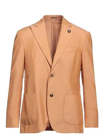 LARDINI Wool And Tencel Blazer - Beige