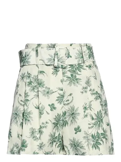 Sandro Floral Print Shorts - Beige