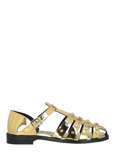 Sandro Fisherman Sandals - Gold