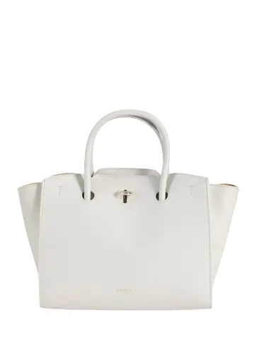 Furla Calfskin Handbag - Off White