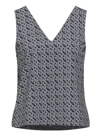 RRD Geometric-print Top - Grey