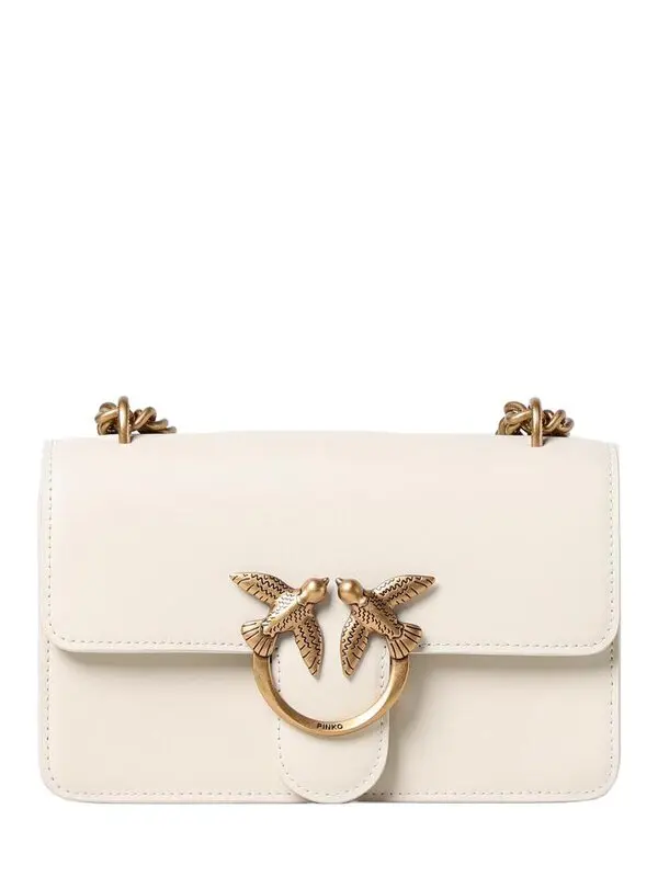 Pinko Mini Bag With Chain Strap - White