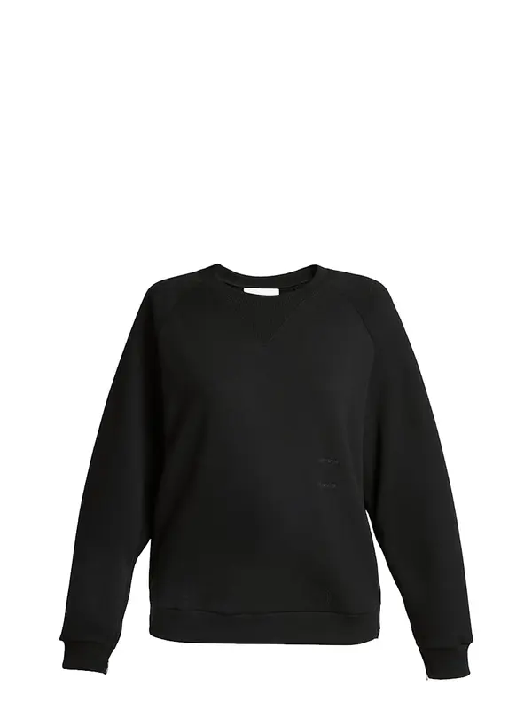 SETCHU Zipper Cotton Sweatshirt - Black