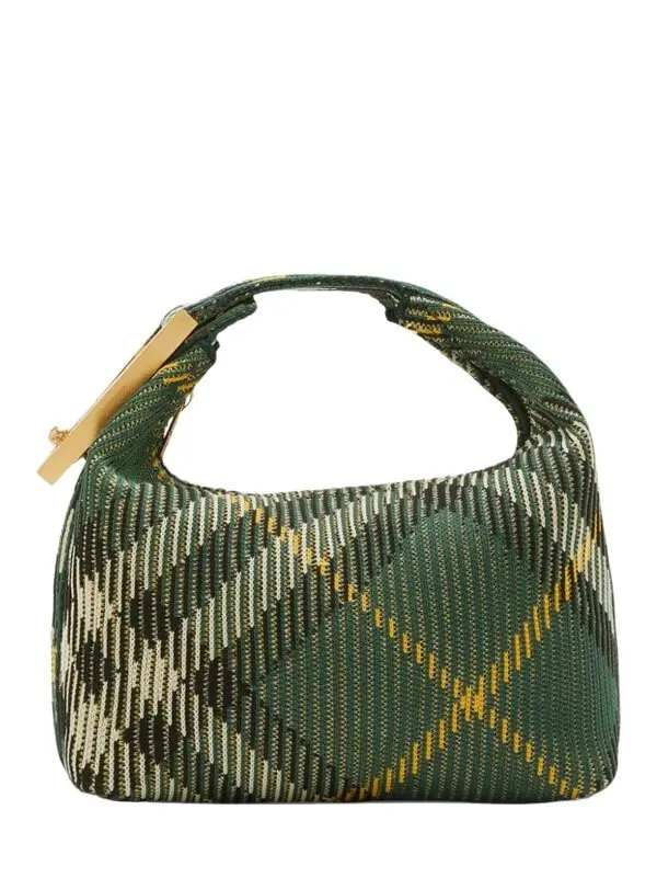 Burberry Check Pattern Shoulder Bag - Green