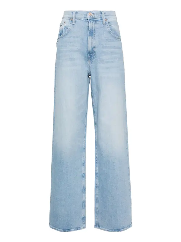 MOTHER The Spinner High-rise Straight-leg Jeans - Blue