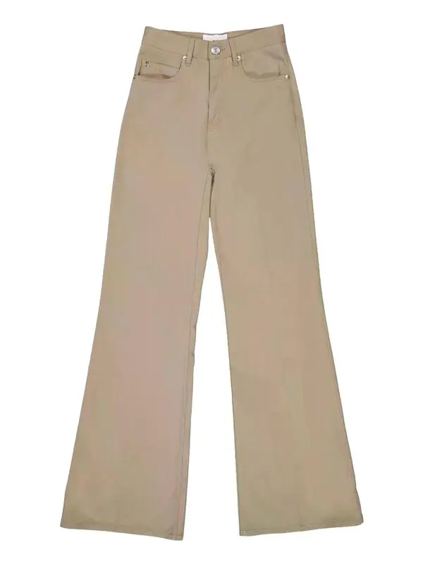 Ami High-waisted Flared Trousers - Neutrals