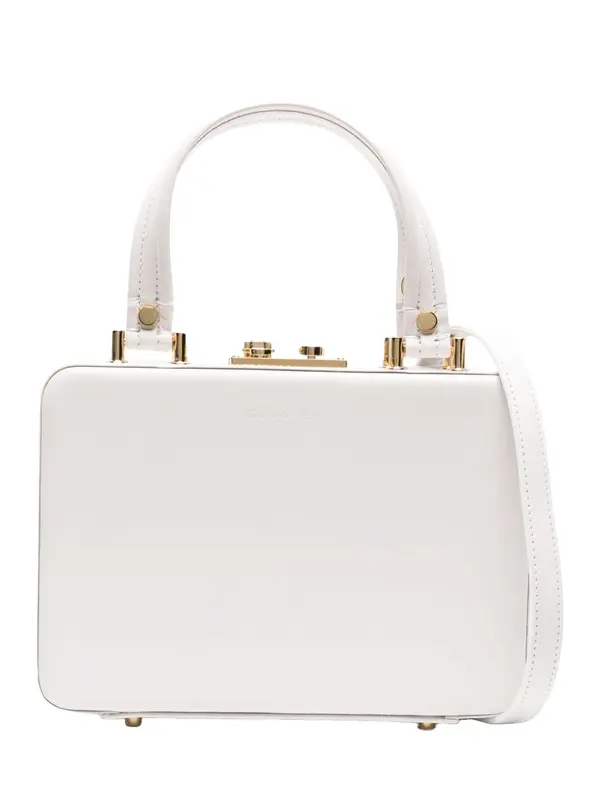 GIANVITO ROSSI Valì Leather Tote Bag - White