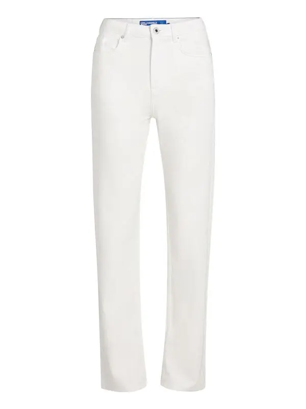 Karl Lagerfeld High-rise Straight-leg Jeans - White