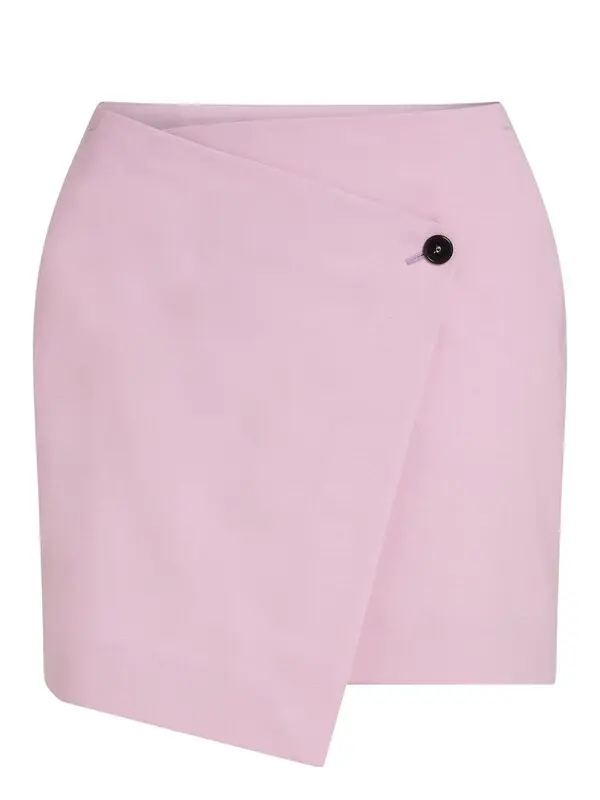 Karl Lagerfeld Hun Kim's Edit Wrap Miniskirt - Pink