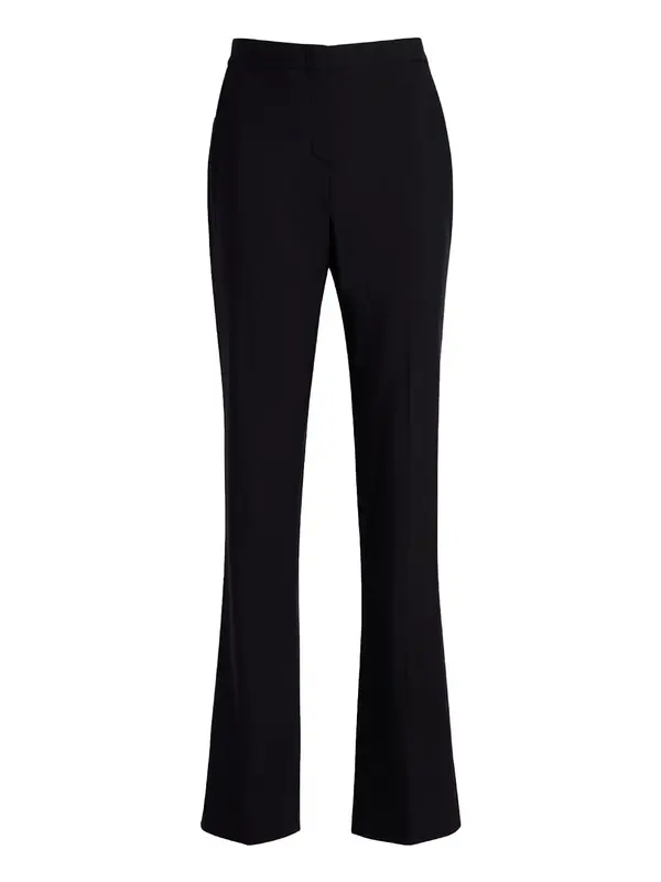 Another Tomorrow Slim-cut Tailored Trousers - Black