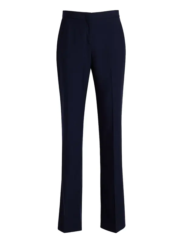 Another Tomorrow Slim-cut Tailored Trousers - Blue