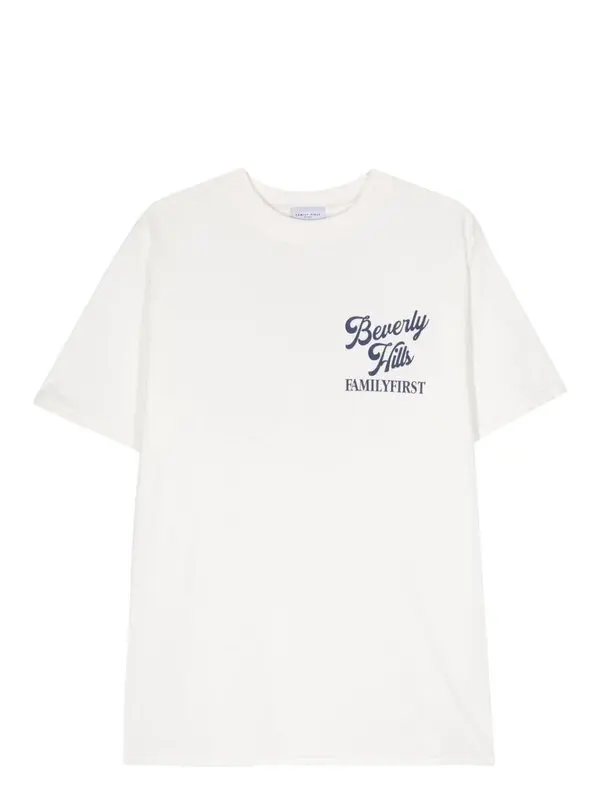 FAMILY FIRST Logo-print Cotton T-shirt - White