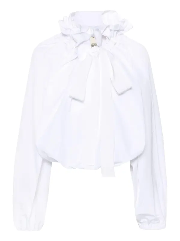 Patou Iconic Drawstring Top - White