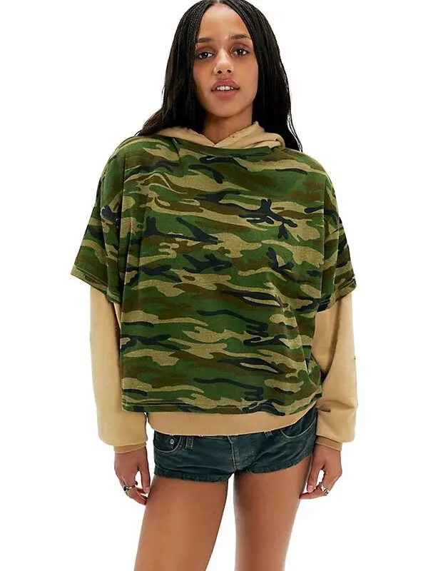 FOUND Double Layer Hoodie - Camouflage