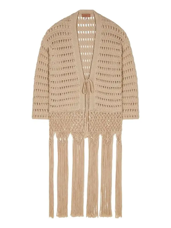Alanui Crochet Cardigan - Neutrals