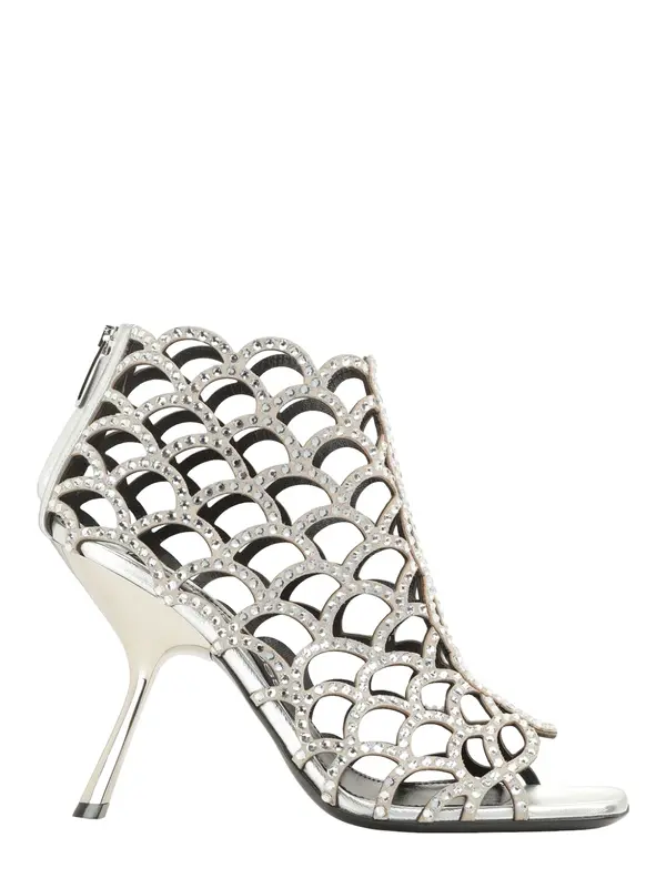 SERGIO ROSSI 100mm Sr Mermaid Pumps - Silver