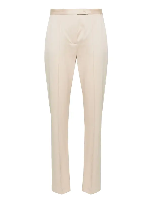 STYLAND Tailored Tapered-leg Trousers - Neutrals