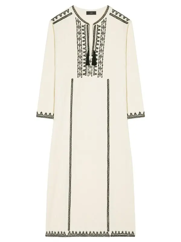 Alanui Akasha Embroidered Dress - Neutrals