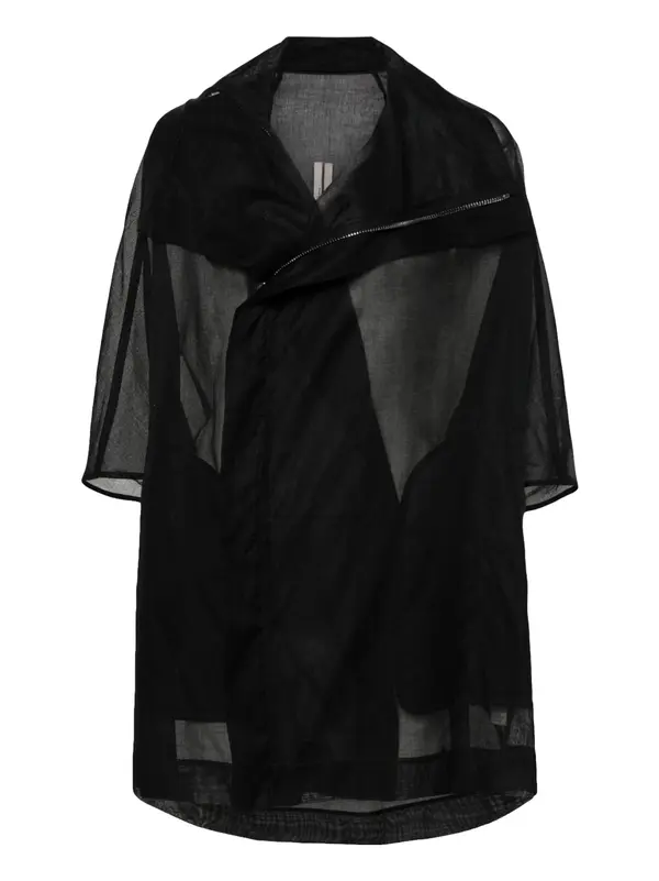 Rick Owens Semi-sheer Jacket - Black