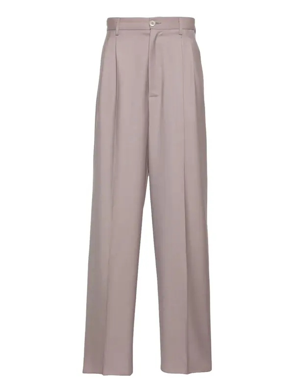 MAGLIANO Pleated Twill Trousers - Purple
