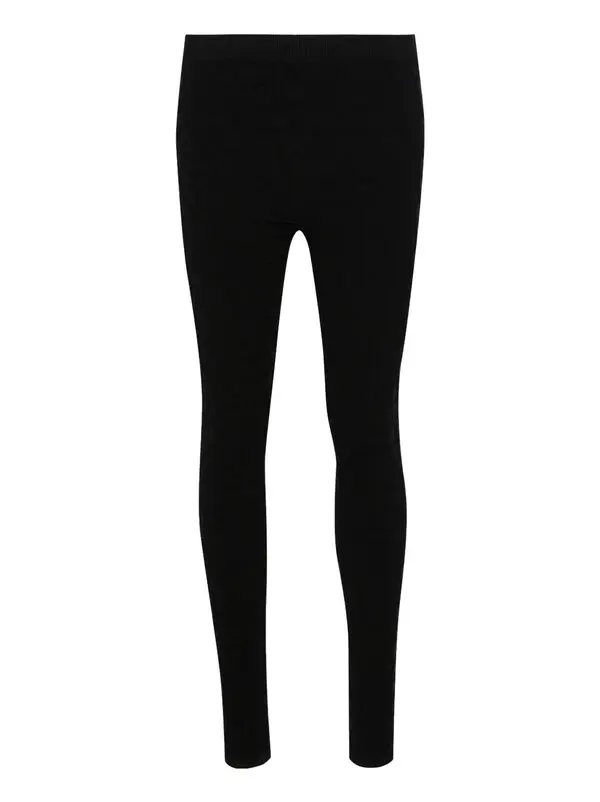 Valentino Garavani Vlogo Signature-jacquard Leggings - Black