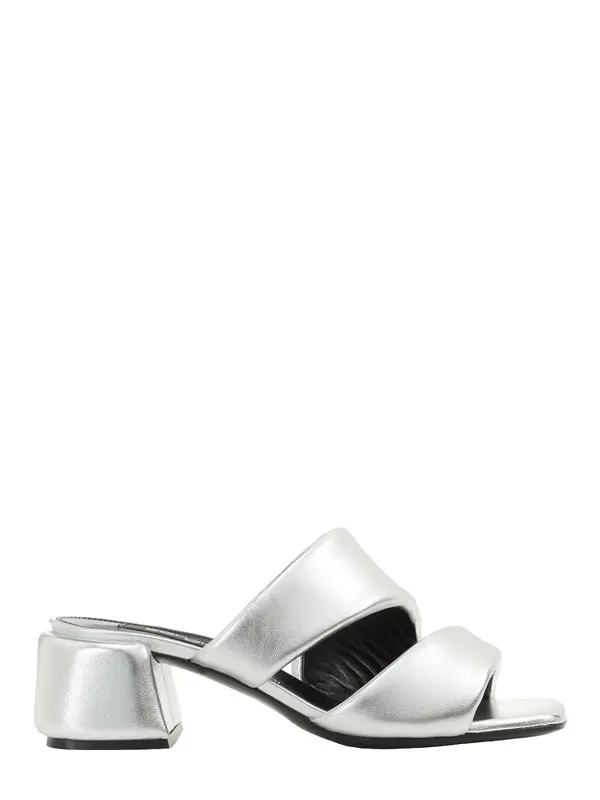 SERGIO ROSSI 45mm Sr Spongy Sandals - Silver