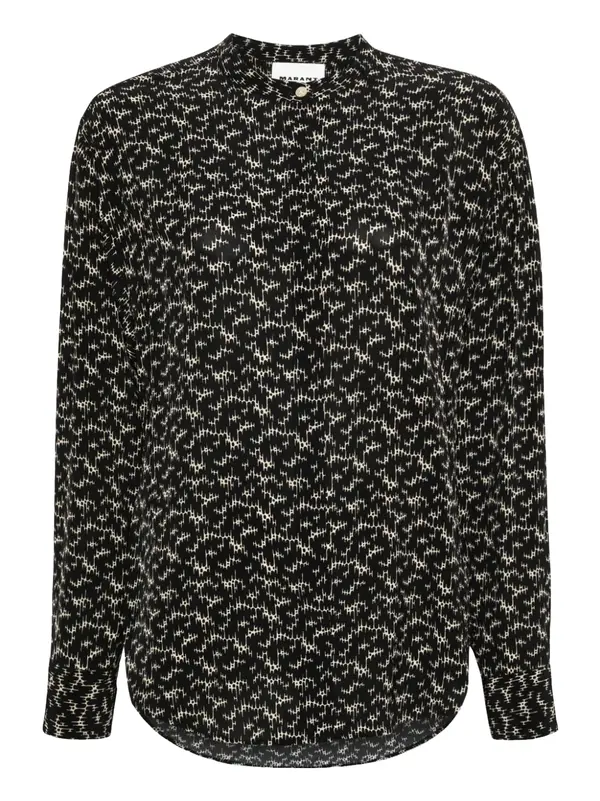 MARANT ETOILE Catchell Batwing-sleeved Shirt - Black