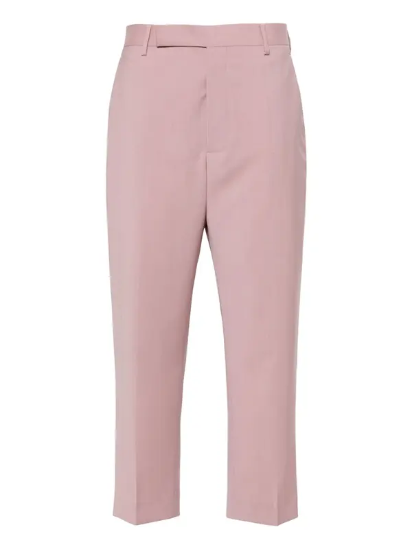Rick Owens Pressed-creased Wool Trousers - Pink