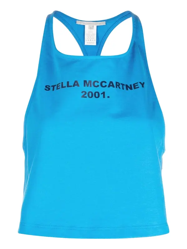Stella McCartney Logo-print Tank Top - Blue