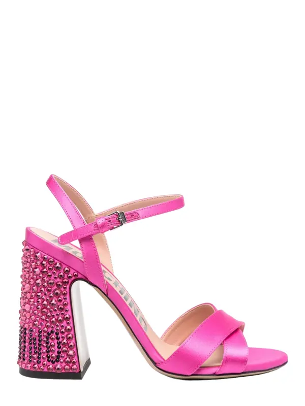 Moschino 105mm Crystal-embellished Sandals - Pink