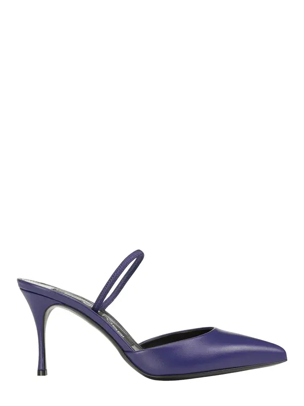 SERGIO ROSSI Godiva 75mm Leather Pumps - Purple