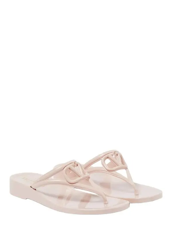 Valentino Garavani Vlogo Signature Pvc Sandals - Pink