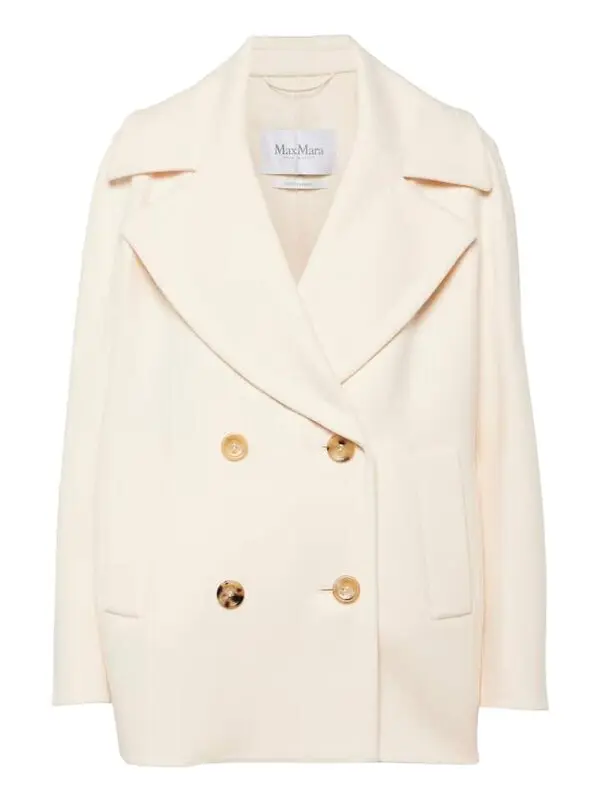 Max Mara Edgard Wool-cashmere Blazer - White