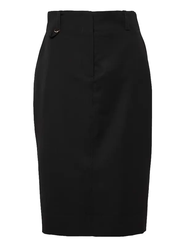 Jacquemus La Jupe Bari Midi Skirt - Black