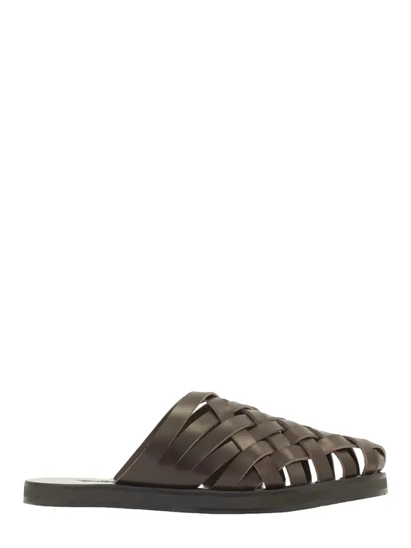 ANCIENT GREEK SANDALS Naxos Slide - Brown