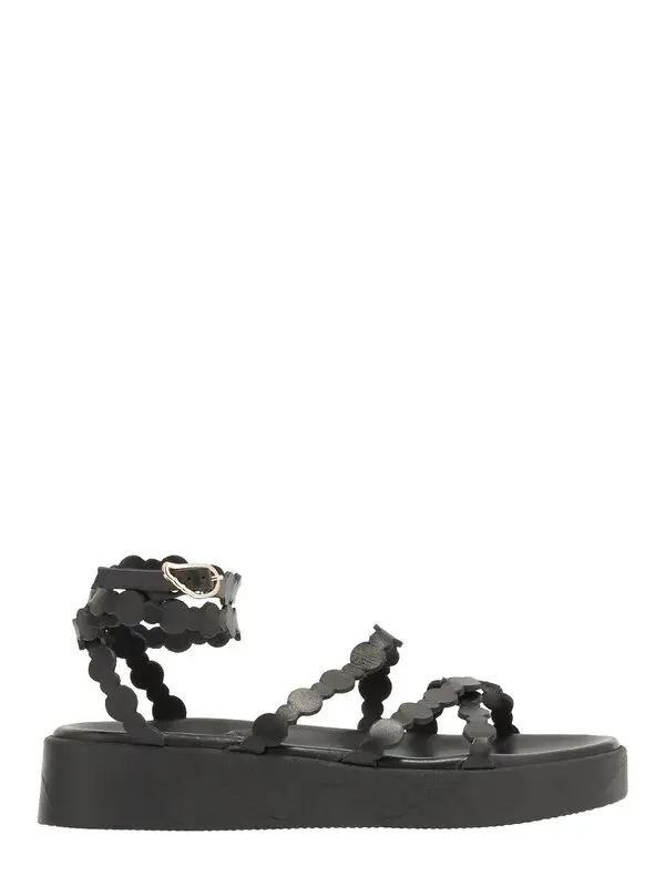 ANCIENT GREEK SANDALS Aspis Sandals - Black