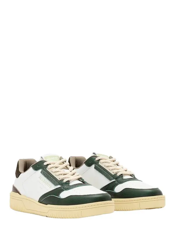 ALLSAINTS Regan Low-top Sneakers - Chalk White/green