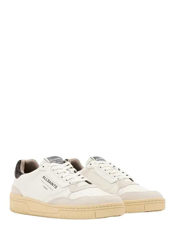 ALLSAINTS Regan Low-top Sneakers - White/dark Brown