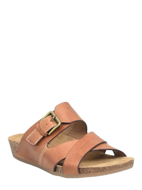 COMFORTIVA Gervaise Slide Sandal - Ginger Tan
