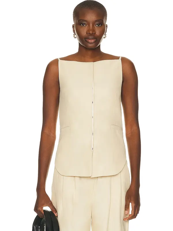 Loulou De Saison Mihant Sleeveless Top - Sand
